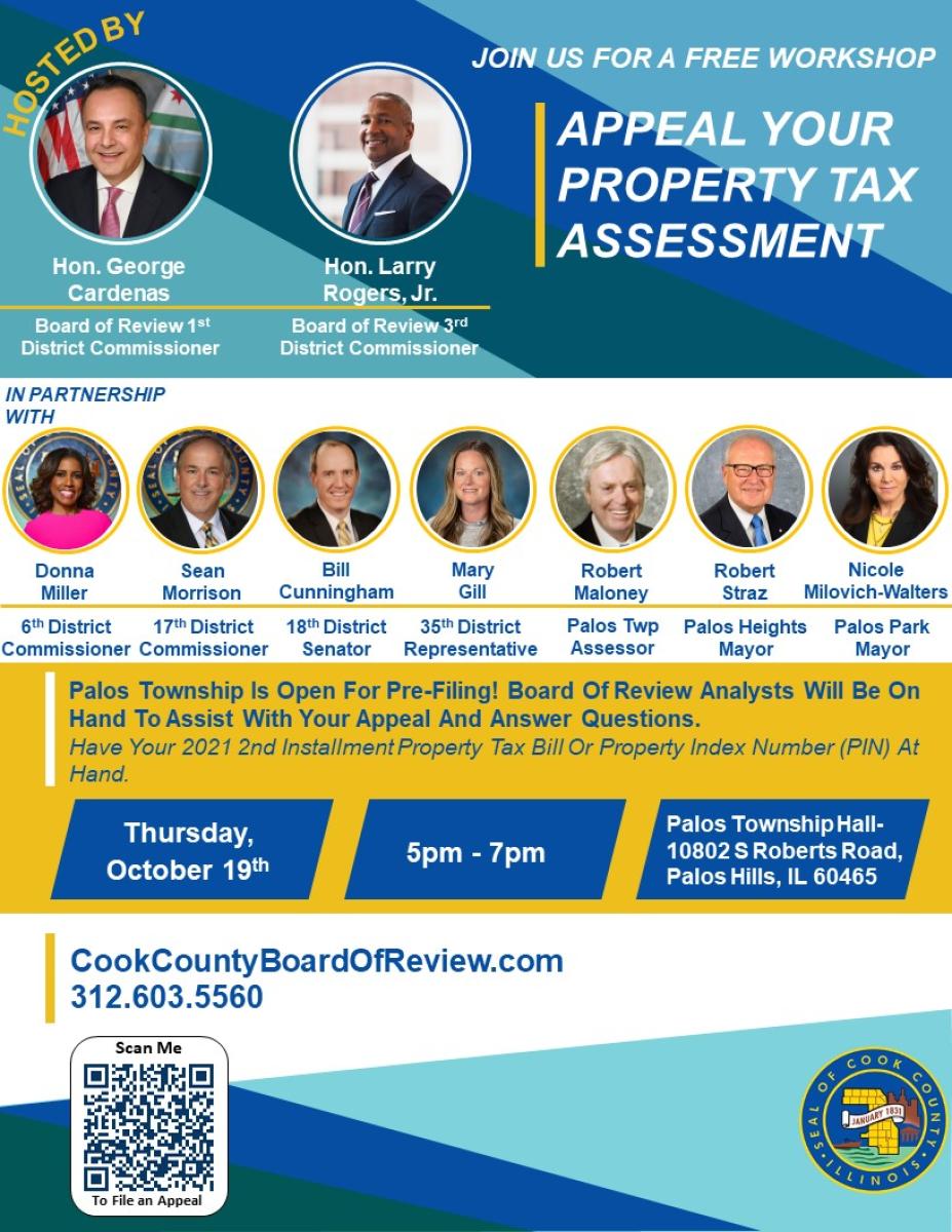 Palos Township Pre-Filing Event | Cook County Board of Review Palos Township Pre-Filing Event | Cook County Board of Review